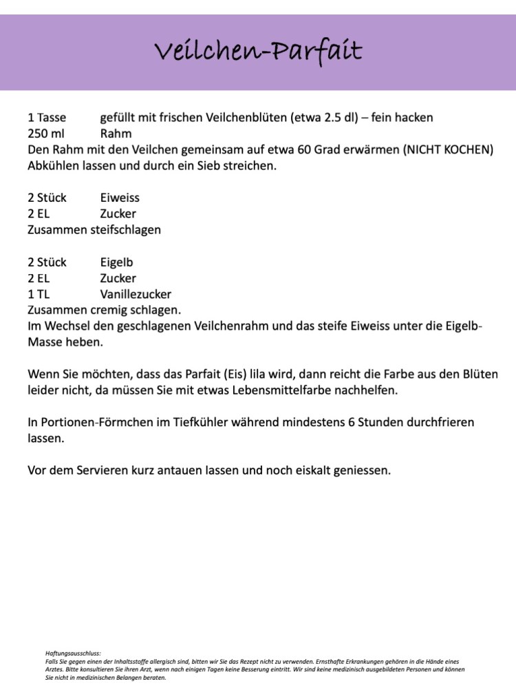 Veilchen-Parfait (Eis) – Pascale Treichler