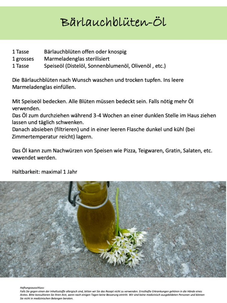 Barlauchbluten In Ol Einlegen